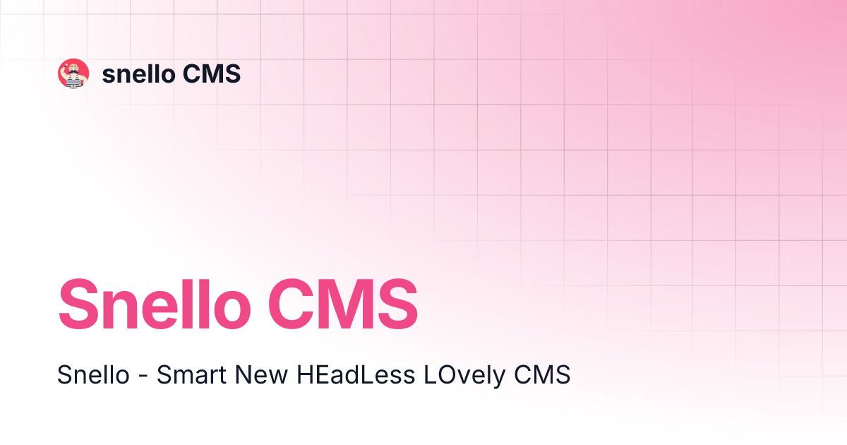 Snello CMS | snello CMS